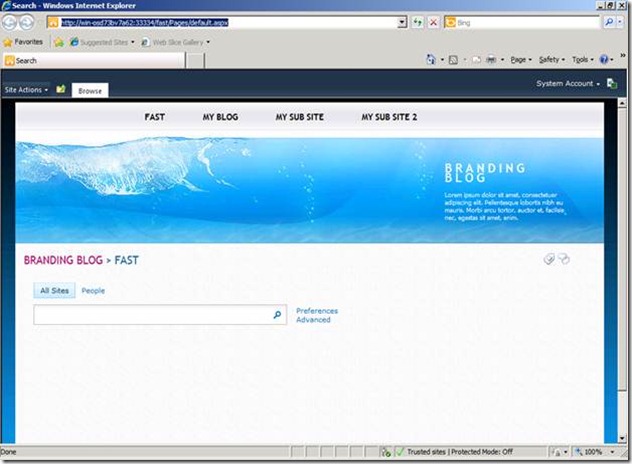 A Static State: Branding SharePoint 2010 Search